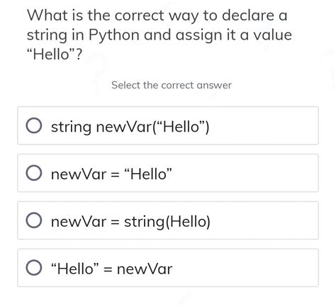 What Is The Correct Way To Declare A String In Python