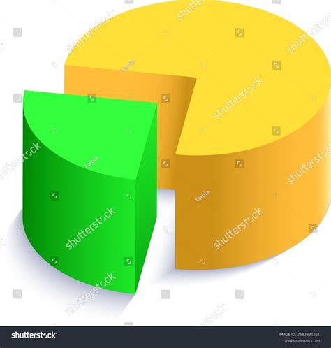 Vibrant 3d Pie Chart Representing Market Stock Vector Royalty Free 2583831261 Shutterstock