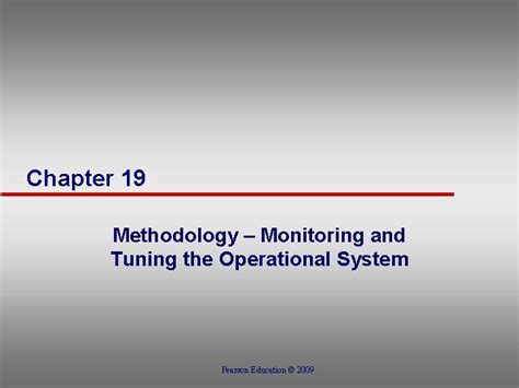 Chapter Methodology Monitoring And Tuning The Operational