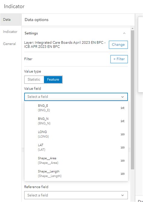 ability for indicator card to show text string dat esri community