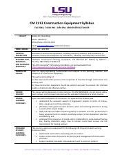 CM Syllabus Pdf College Of Engineering Bert S Turner Department Of