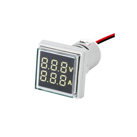 Mini Square Digital Voltmeter Ammeter Ad22 Vas Nvolt
