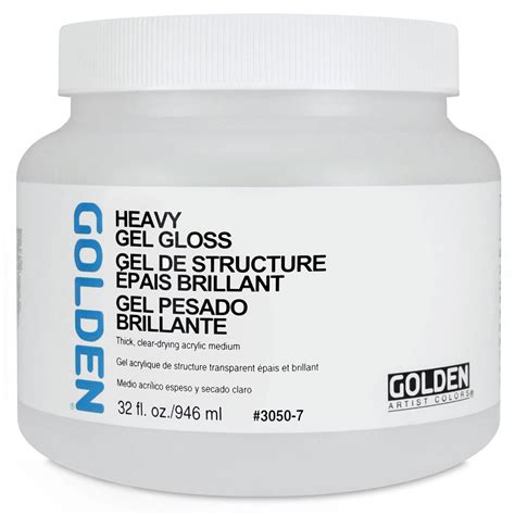 Golden Heavy Acrylic Gel Medium Gloss 32 Oz Jar Michaels