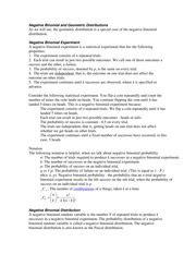 Negative Binomial And Geometric Distributions Negative Binomial And Geometric Distributions As