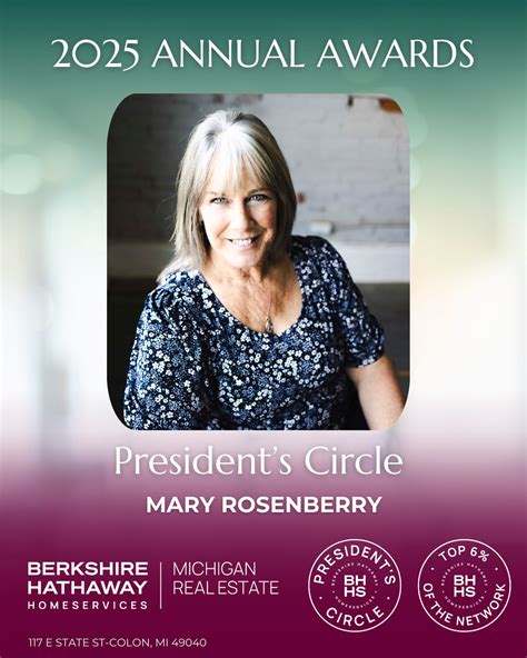 We Are Pleased To Recognize Mary Rosenberry For Receiving The
