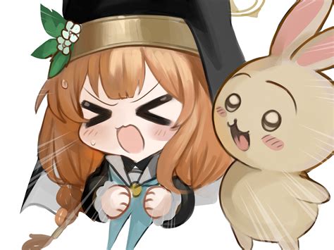 Dokomon Mari Blue Archive Usagi Chiikawa Blue Archive Chiikawa Habit Highres