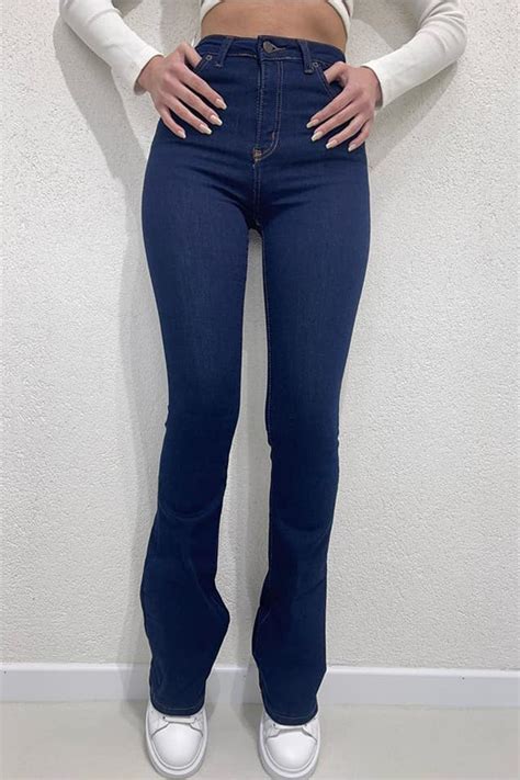 Blugi Dama Evazati Eos Cu Talie Inalta