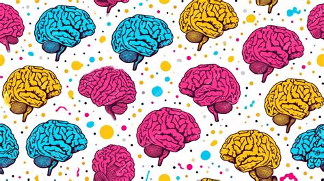 Premium Photo A Pattern Of Colorful Brain Patterns On A White Background Ai