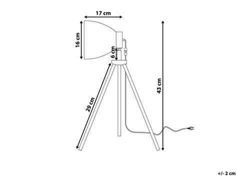 Metal Table Lamp White Tamega Beliani Fi