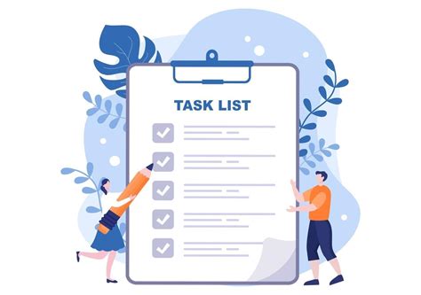 Task List Vector Illustration 2531083 Vector Art At Vecteezy