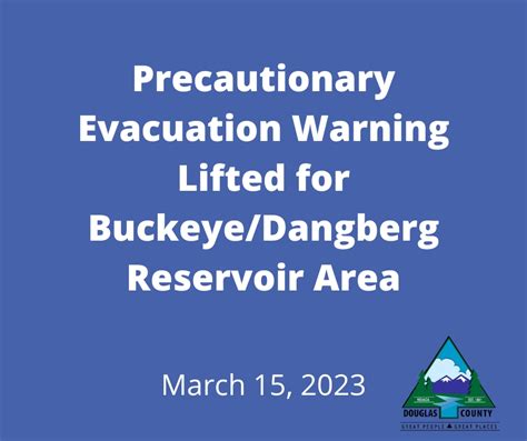 Precautionary Evacuation Warning Lifted Douglas County Nevada