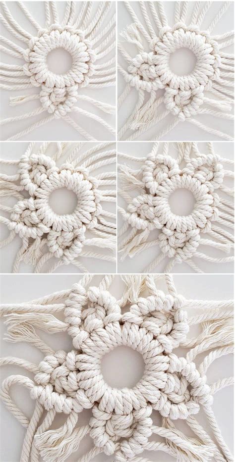 Macrame Snowflake Ornament Curiosodaweb