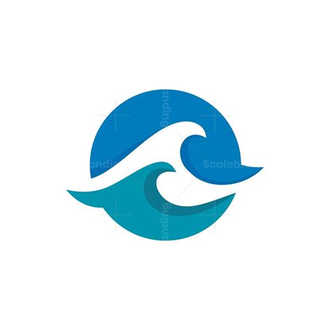 Blue Wave Logo Waves Logo Blue Waves Logo Design Presentation