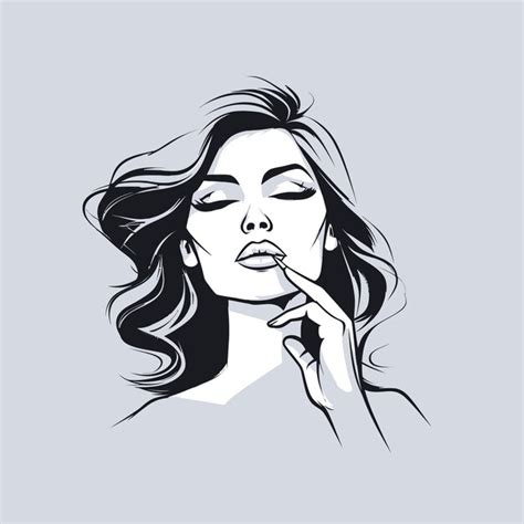 Mujer Hermosa Con Un Vector De Sombrero Vector Premium