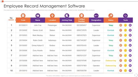 Employee Record Management Software Automating Key Tasks Of Human