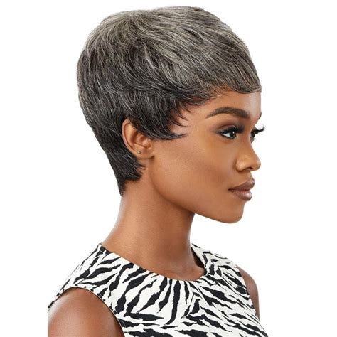 Outre Fab And Fly Gray Glamour Human Hair Wig Hh Eden