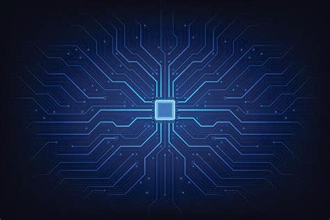 Computer Chip Background Vector Art Icons And Graphics For Free Download