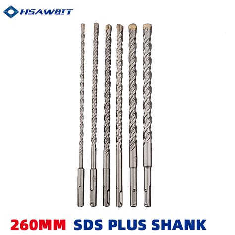 260mm 벽돌 드릴 비트 Sds 플러스 전기 해머 용 텅스텐 카바이드 크로스 팁 6mm 8mm 10mm 12mm