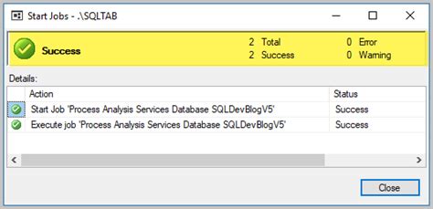 Automating The Tabular Model Processing Of Analysis Services SSAS