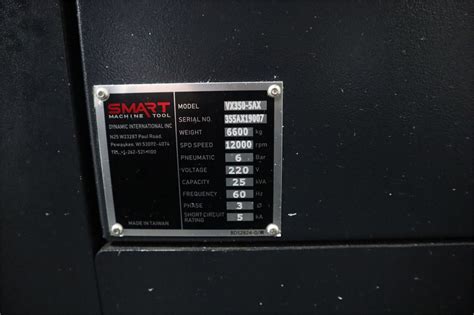 MTB Auction - Smart VX 350-5AX 2019 (3) 5-Axis Plus Machining Center