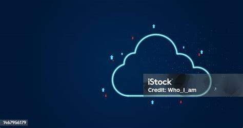 Cloud Data Computing Technology Cloud Network Connection Vector