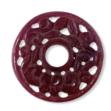 29 00 Carats Natural Ruby Carving Pair Gleam Jewels