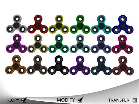 Second Life Marketplace Dc Industries Fidget Spinner W Led Spinner