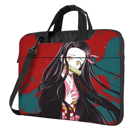 Demon Slayer Nezuko Laptop Case Computer Bag Computer Case Laptop Briefcase Shoulder Messenger