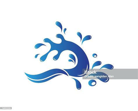 水飛濺標誌圖示插圖設計向量圖形及更多大自然圖片 大自然 形狀 影像 Istock
