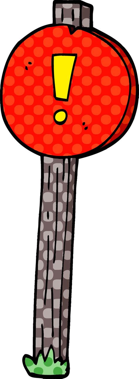Panneau De Signalisation De Dessin Animé Doodle 12185514 Art Vectoriel