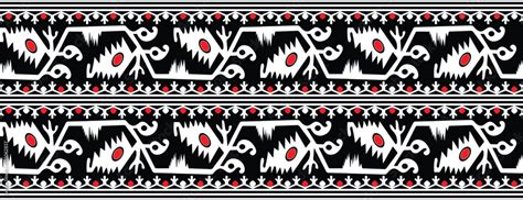 Jamdani Saree Border Vector Pattern Design Bangladesh And Indian