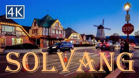 [4k] 🎄solvang California Christmas Season At Night Youtube