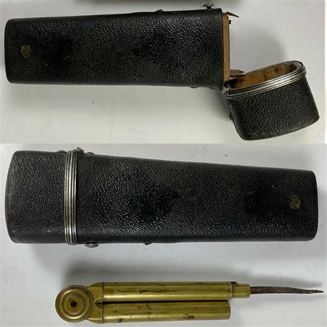 Antique Georgian Shagreen Etui Drafting Tools Kit Architect Cartogr