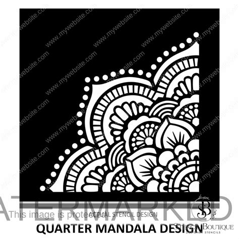 Indian Deco Lotus Mandala Stencil Stencil Boutique