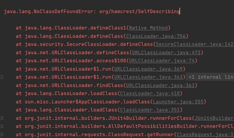 Junit412报错：javalangnoclassdeffounderror Orghamcrestselfdescribing 阿里云开发者社区