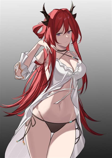 Surtr Arknights Drawn By Elinnasky Danbooru