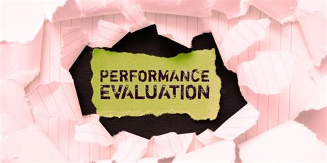 Sign Displaying Performance Evaluation Business Approach The