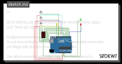 Aufgabezählerschaltung7segment Wokwi Esp32 Stm32 Arduino Simulator