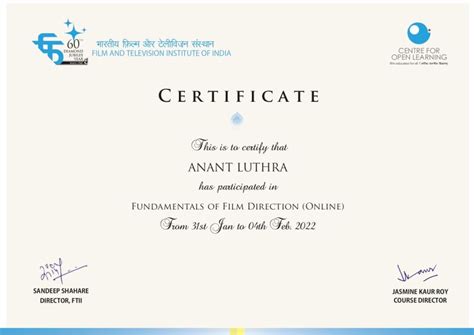 Anant Luthra On Linkedin Filmdirectionworkshop Ftii Filmschool Visualstorytelling