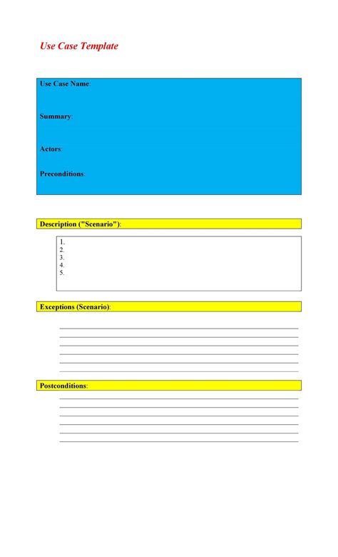 40 Use Case Templates And Examples Word Pdf Template Lab
