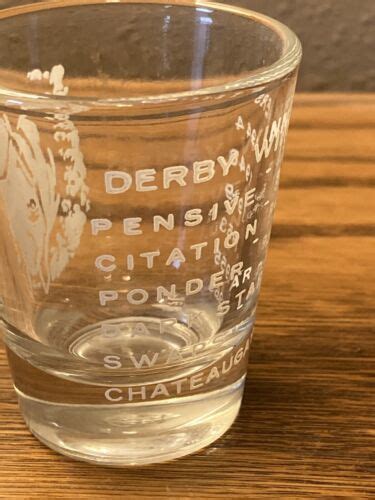 1964 Anchor Hocking Kentucky Derby Winners Shot Glass 4729586685
