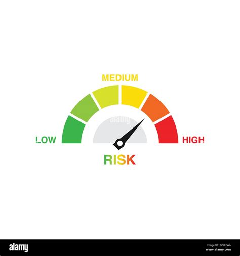 Risk Concept On Speedometer Vector Icon Stock Vector Image And Art Alamy