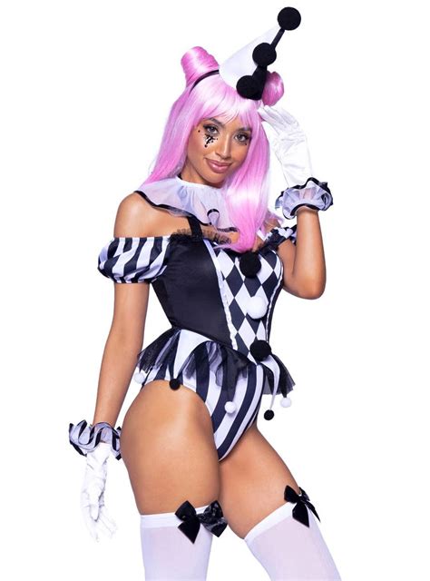 Womens Captivating Circus Clown Costume