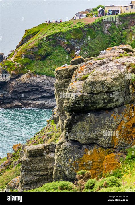 The Lizard Peninsular Southern Cornwall England July 24th 2021 Tourists