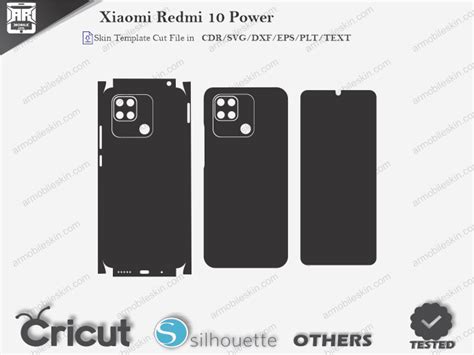 Xiaomi Redmi 10 Power Skin Template Vector Armobileskin