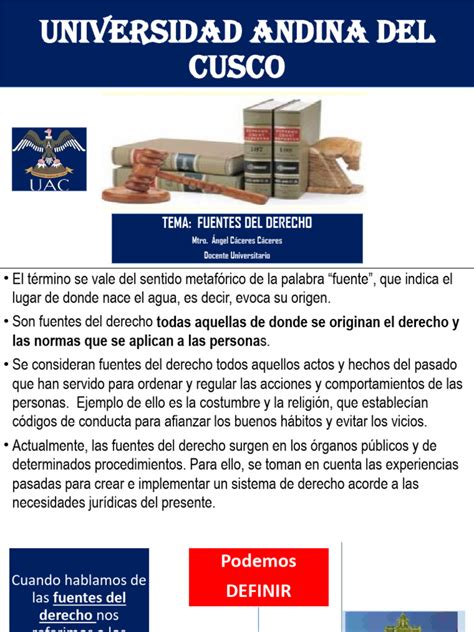 5 Fuentes Del Derecho Peruano Pdf