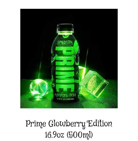 Prime Drink Glowberry Rare Edition 169oz 500ml Etsy
