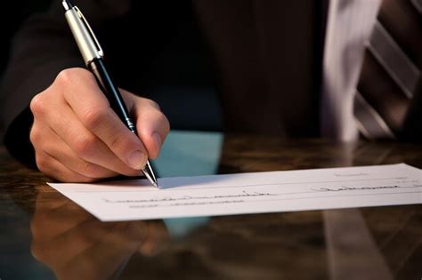 Premium Photo Handwritingelegancechecksignature