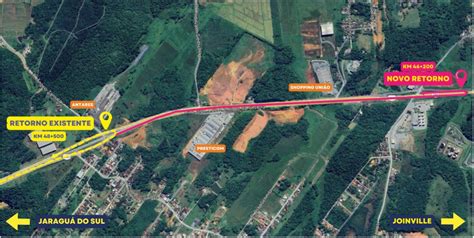 DNIT alerta para alterações no tráfego na BR 280 em Guaramirim