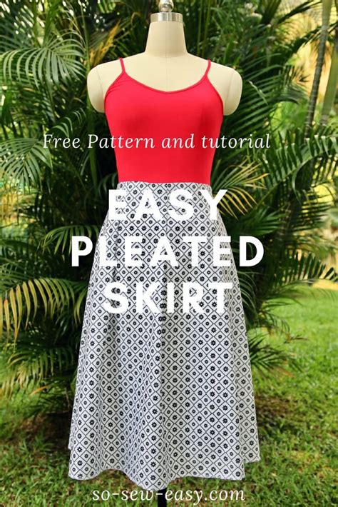 Pleated Skirt Pattern